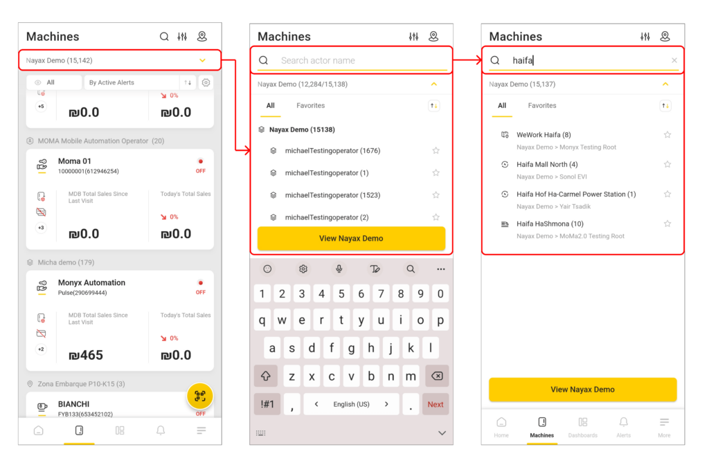 3 Improved Hierarchy Search Nayax